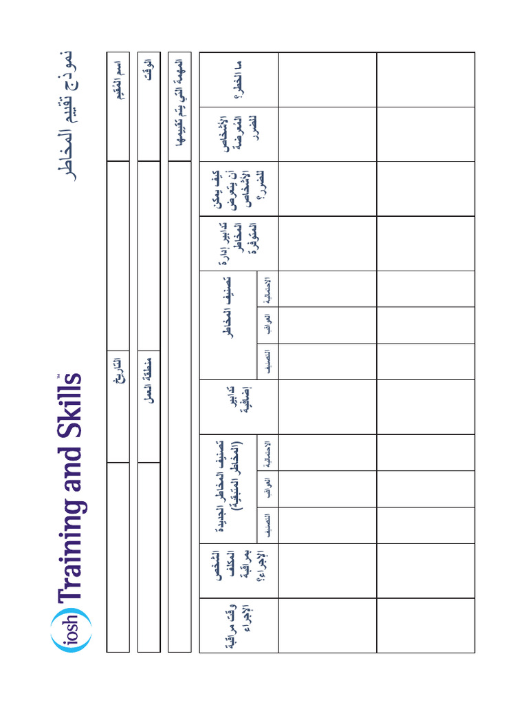 MS Risk Assessment - Arabic | PDF