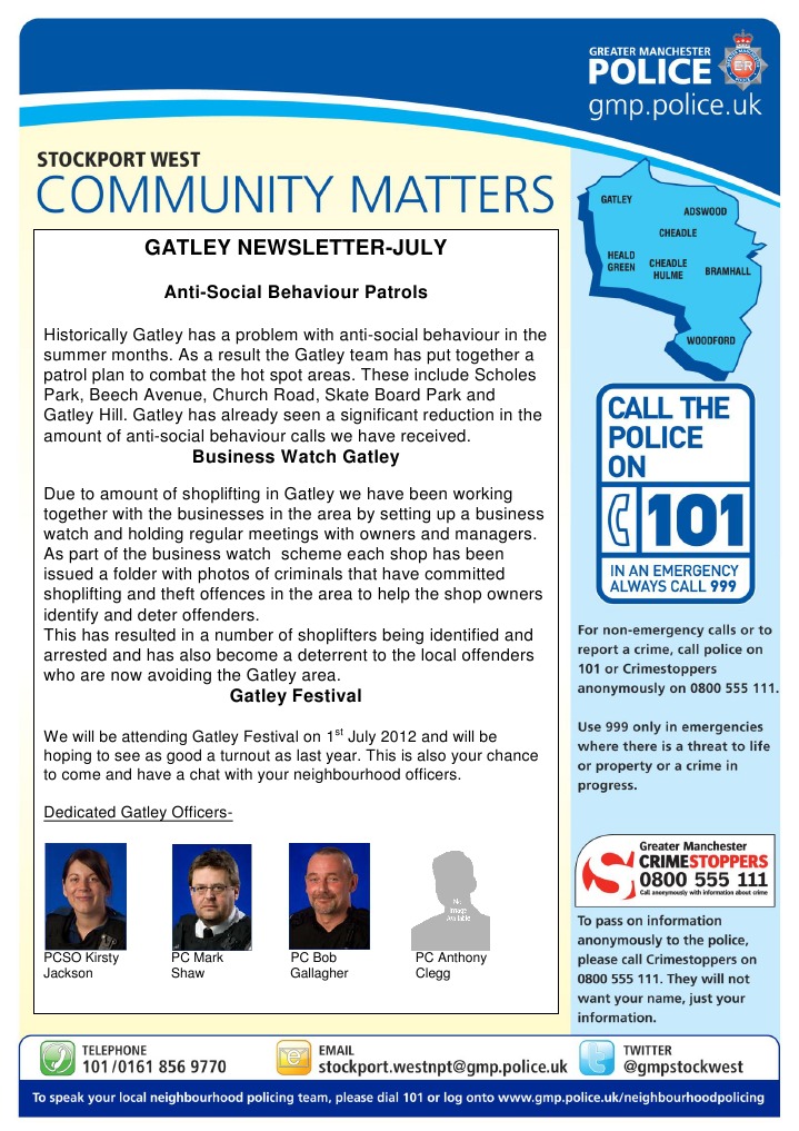 Gatley Newsletter July 2012 | PDF