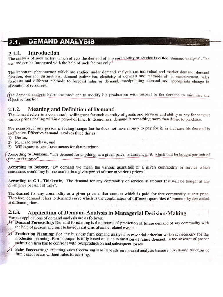 CEM Unit 1 (Demand) | PDF