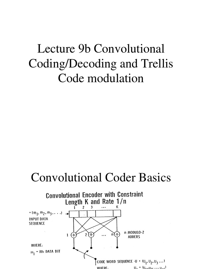 Ly Thuyet TCM+TCM Encoder | PDF | Forward Error Correction | Modulation