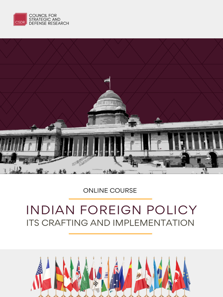 Indian Foreign Policy: Its Crafting and Implementation | PDF ...