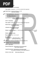 A Level Business Formula Sheet | PDF | Output (Economics) | Revenue