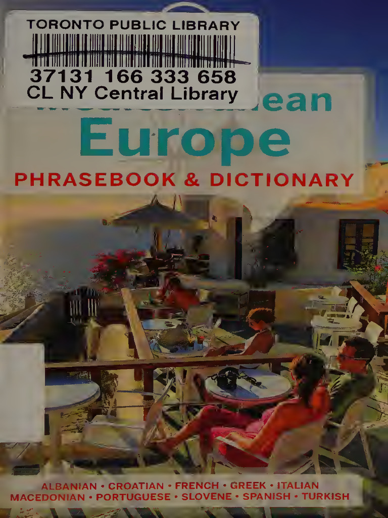 Mediterranean Europe Phrasebook Dictionary (Unknown) (Z-Library) | PDF ...