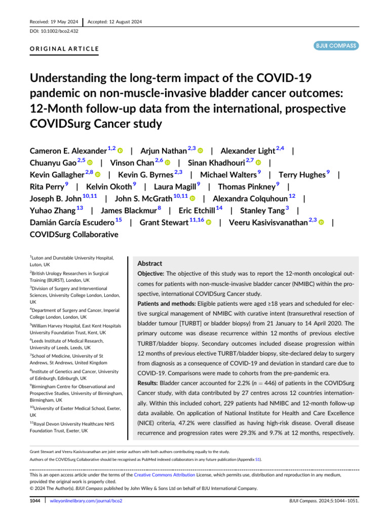 Understanding the long-term impact of the COVID-19 pandemic on non ...