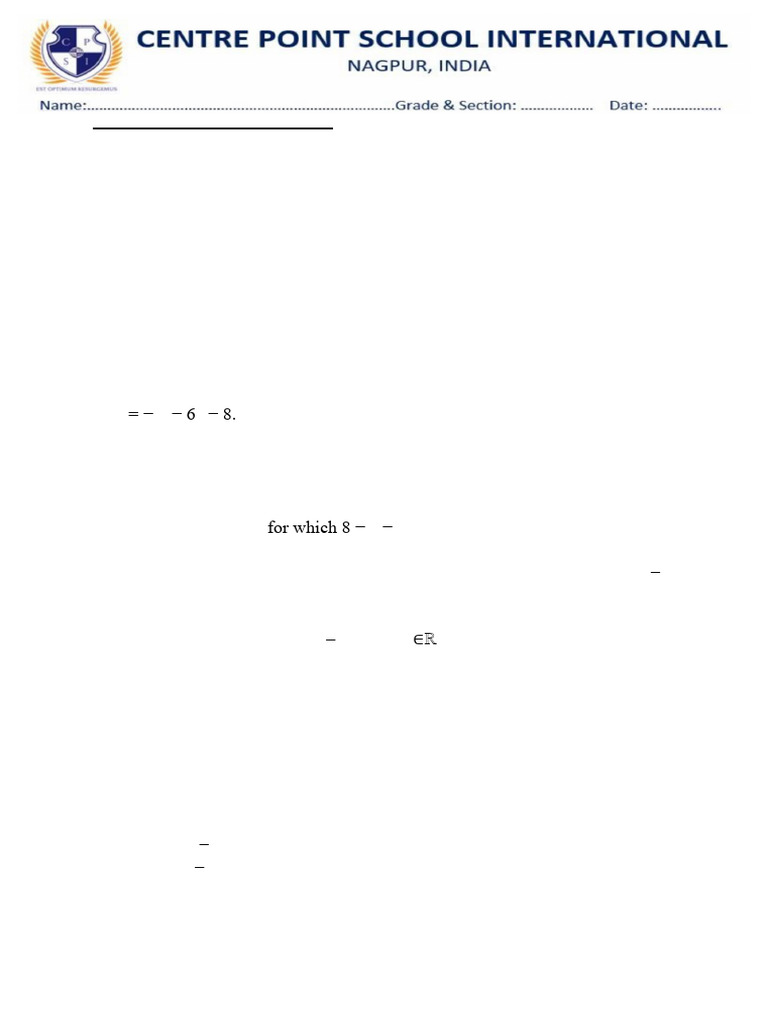 Add Math Quadratic Equation WS | PDF