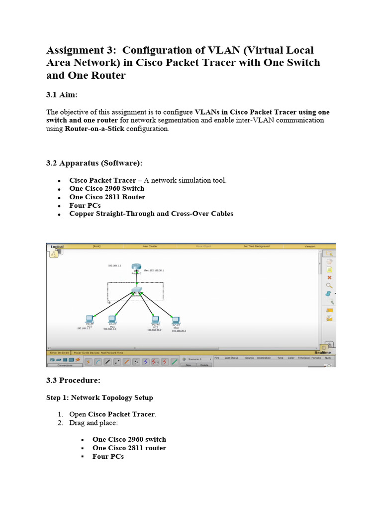 Computer Networks: Configuration of VLAN (Virtual Local Area Network ...