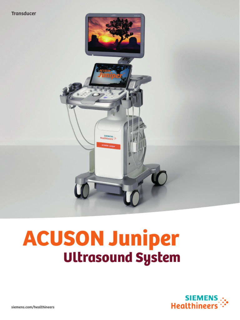 Transuductores Flyer - Juniper | PDF | Siemens | Medical Ultrasound