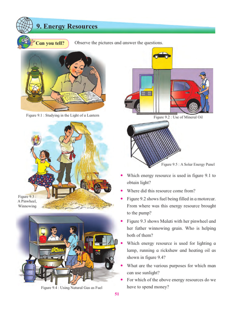 6th Abhinav SSC Geography 9. Energy Resources | PDF | Coal | Power Station