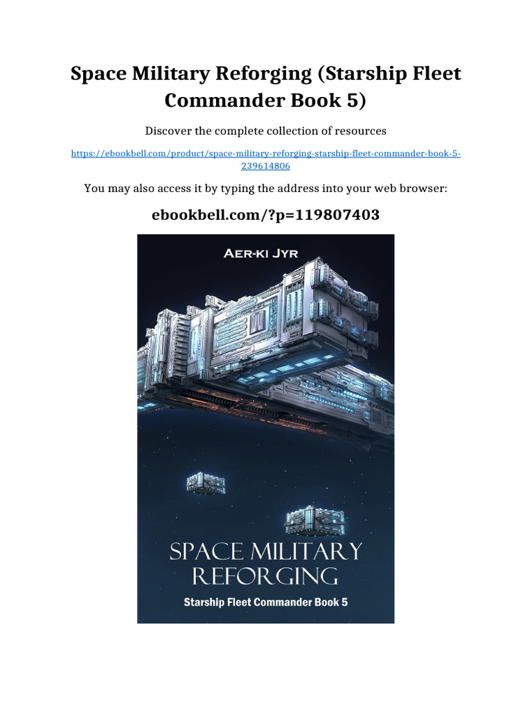 Space Military Reforging (Starship Fleet Commander Book 5) Full ...