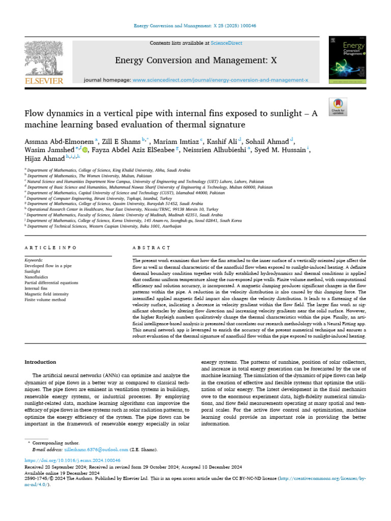Flow Dynamics in A Vertical Pipe With Internal Fins Expo 2025 Energy ...