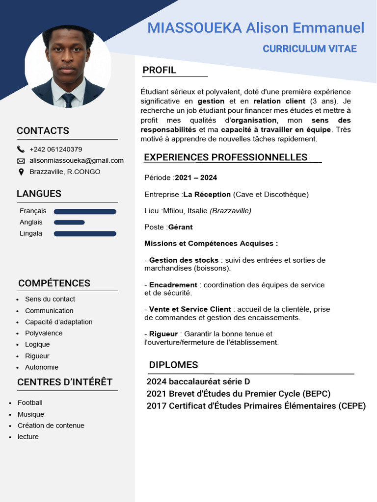 232 Modele CV Francais | PDF