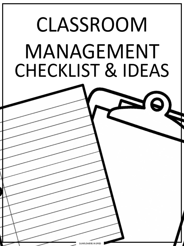 FREEBIE Classroom Managment Plan Checklist and Ideas | PDF | Classroom ...