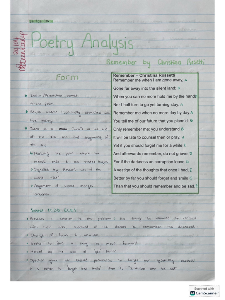 Grade 11 Poetry | PDF