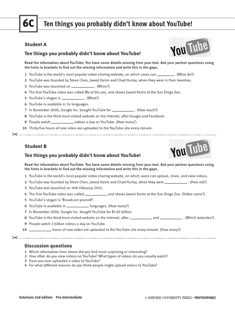 classroom_activity_6c | PDF | You Tube | Cyberspace