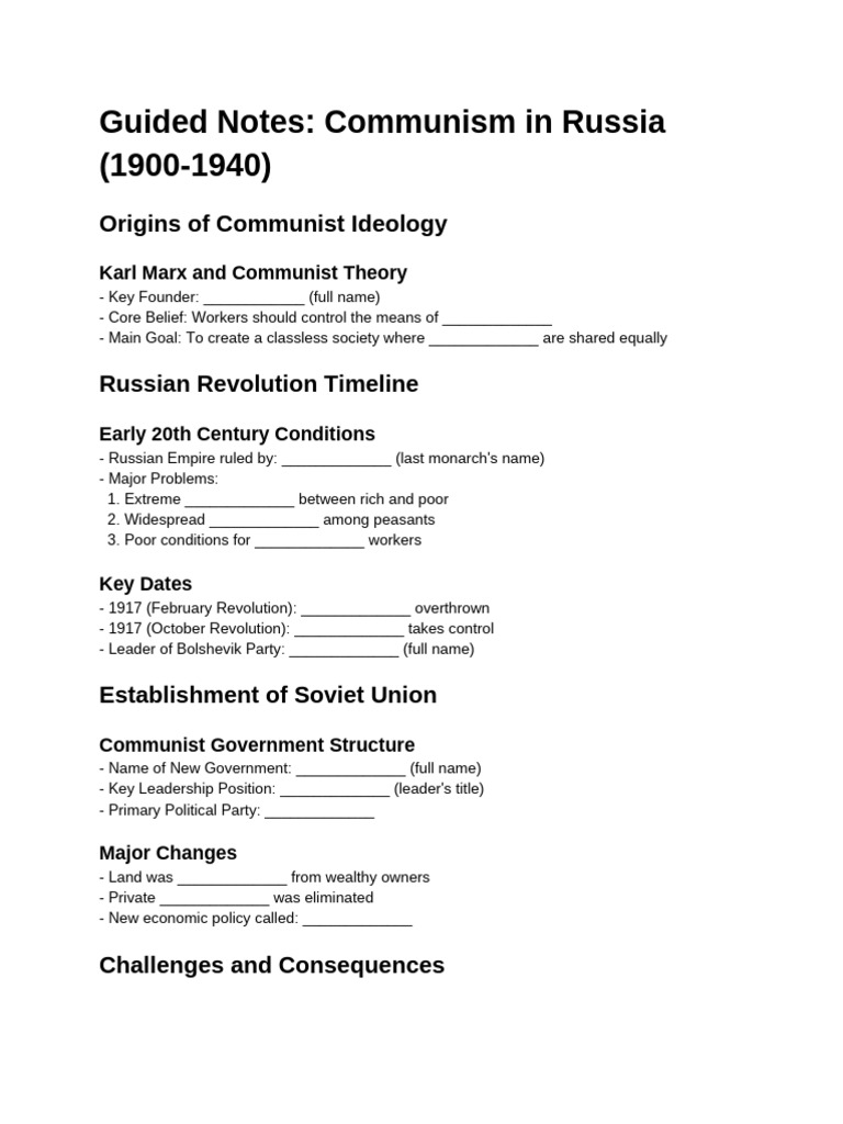 Guided Notes_ Key Concepts | PDF