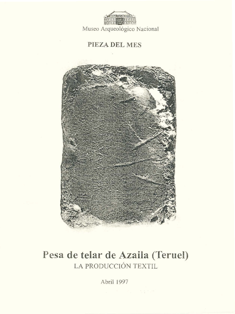 man-pieza-mes-1997-04-pesa-telar-azaila | PDF | Telar | Textiles