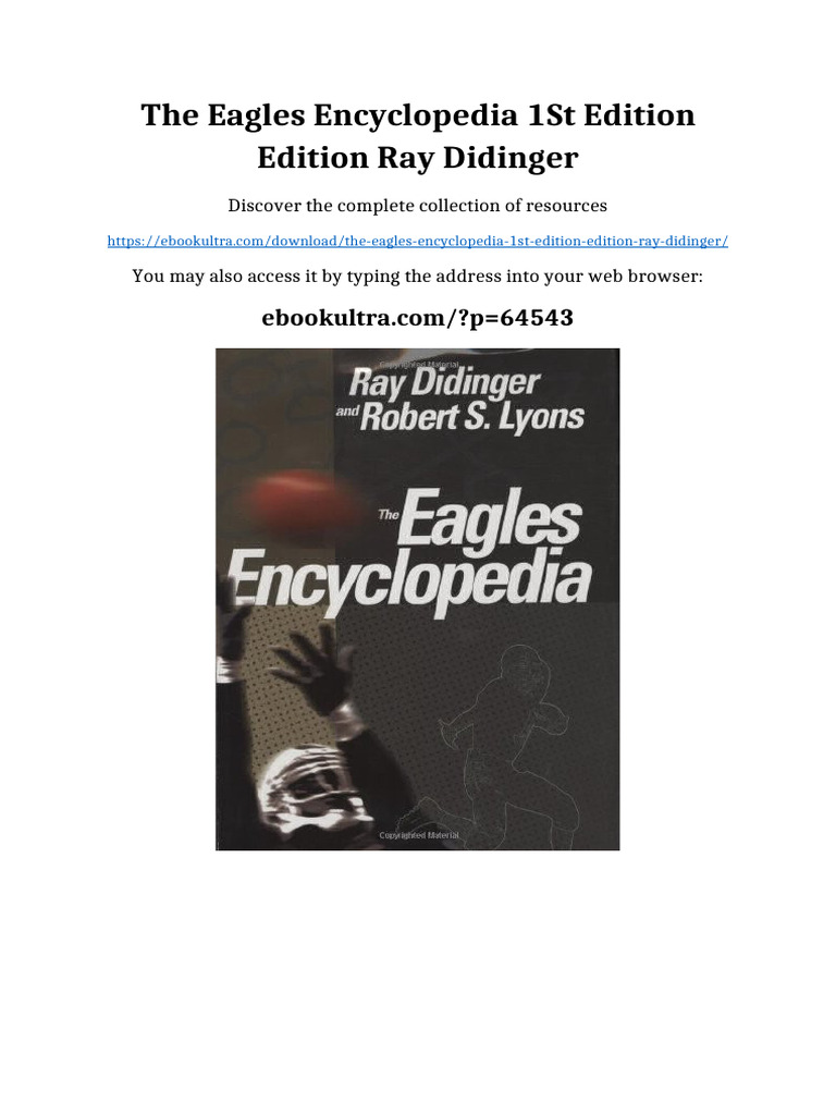 The Eagles Encyclopedia 1St Edition Edition Ray Didinger full | PDF ...