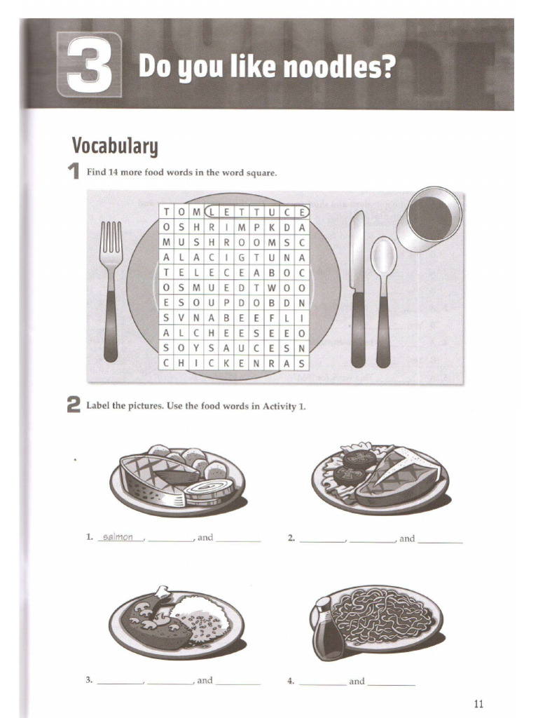Wb_unit 3_do You Like Noodles | PDF