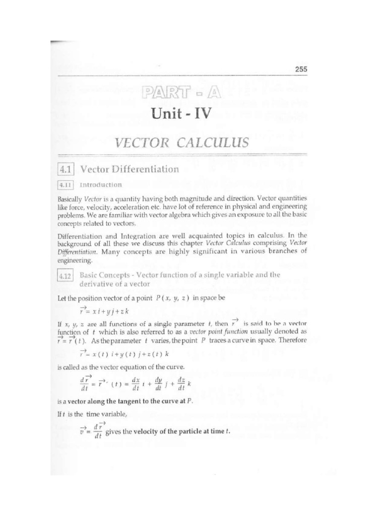 Dr. KSC Vector Calc | PDF