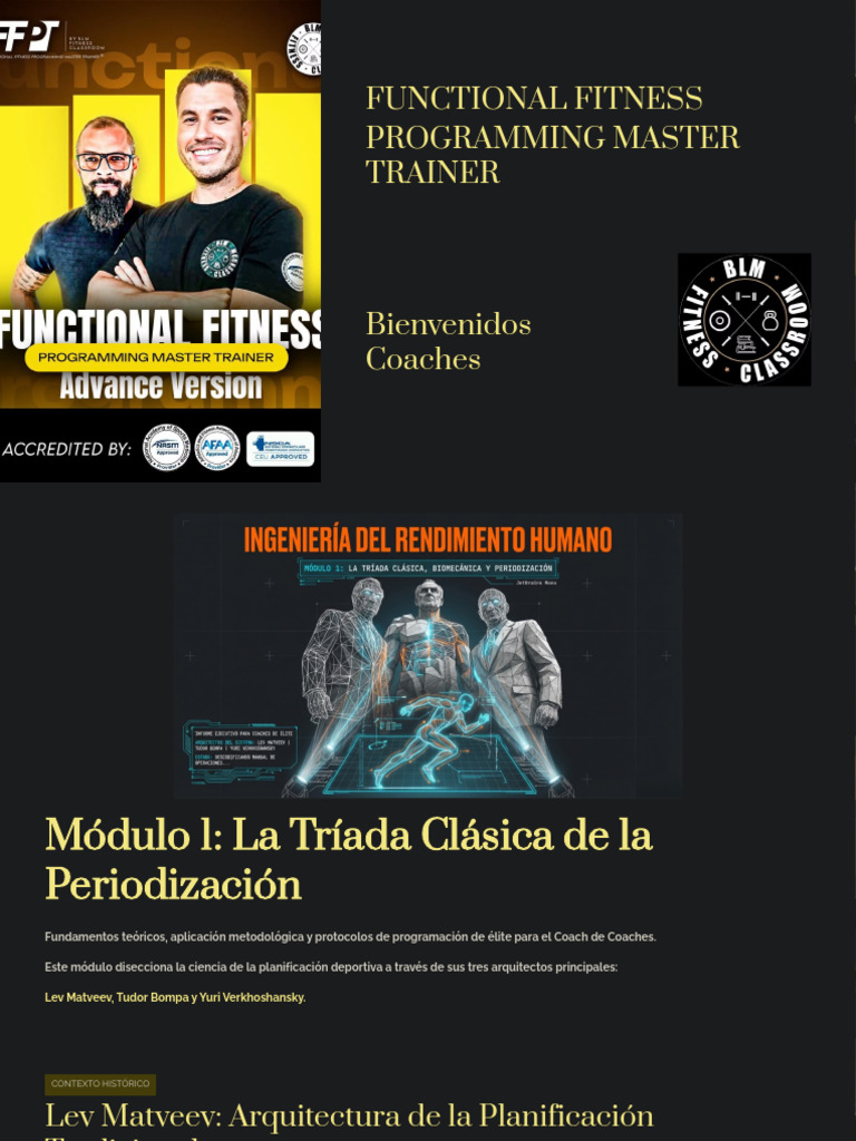 Functional Fitness Programming Master Trainer (2) | PDF