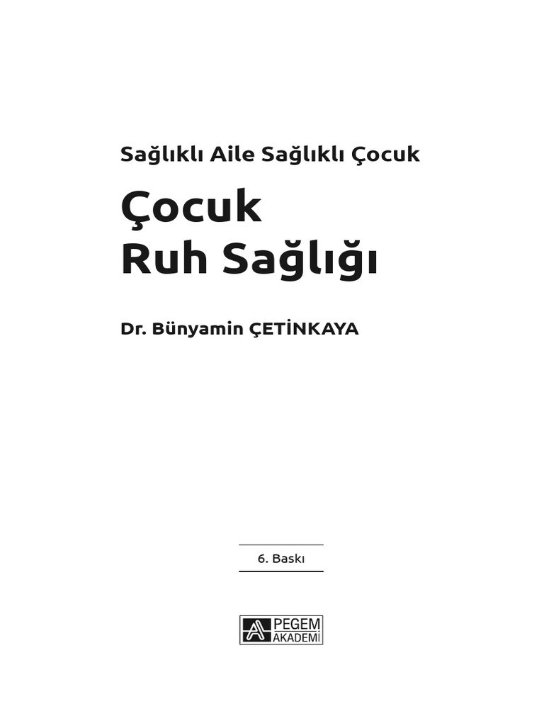 Çocuk Ruh Sağliği | PDF