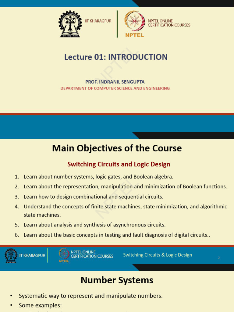 Week 01 Lecture Material | PDF | Logic Synthesis | Numbers