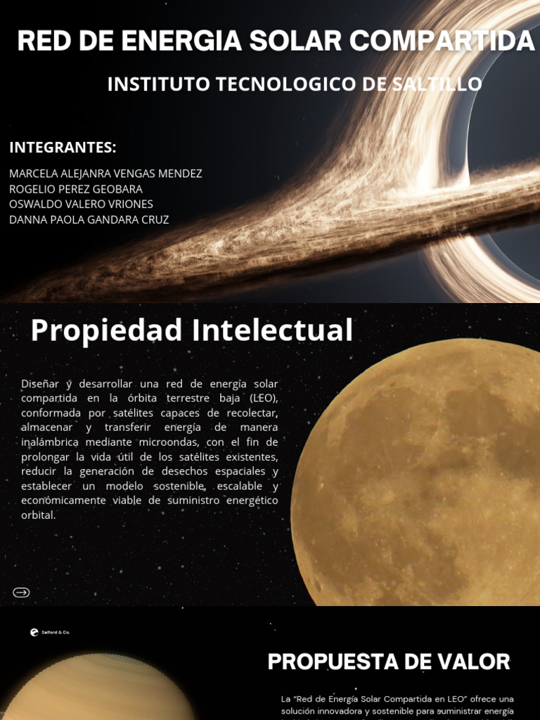 Black and White Planet Outer Space Presentation | PDF | Energía solar ...