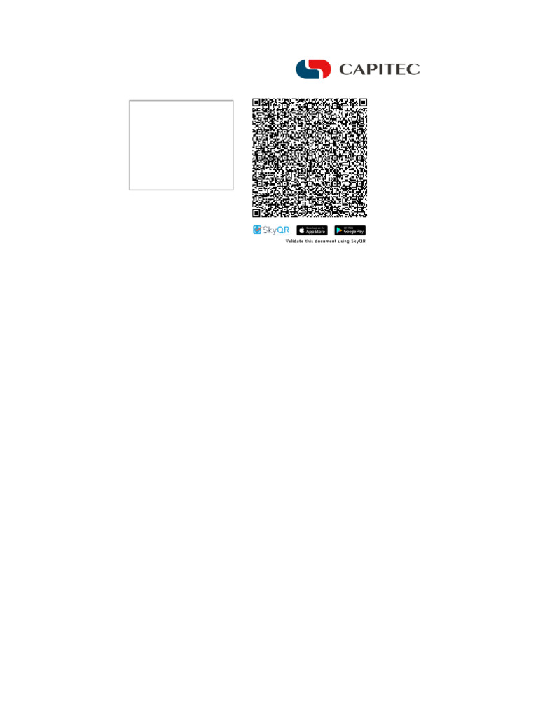 Proof of Account Details: Capitec Bank | PDF