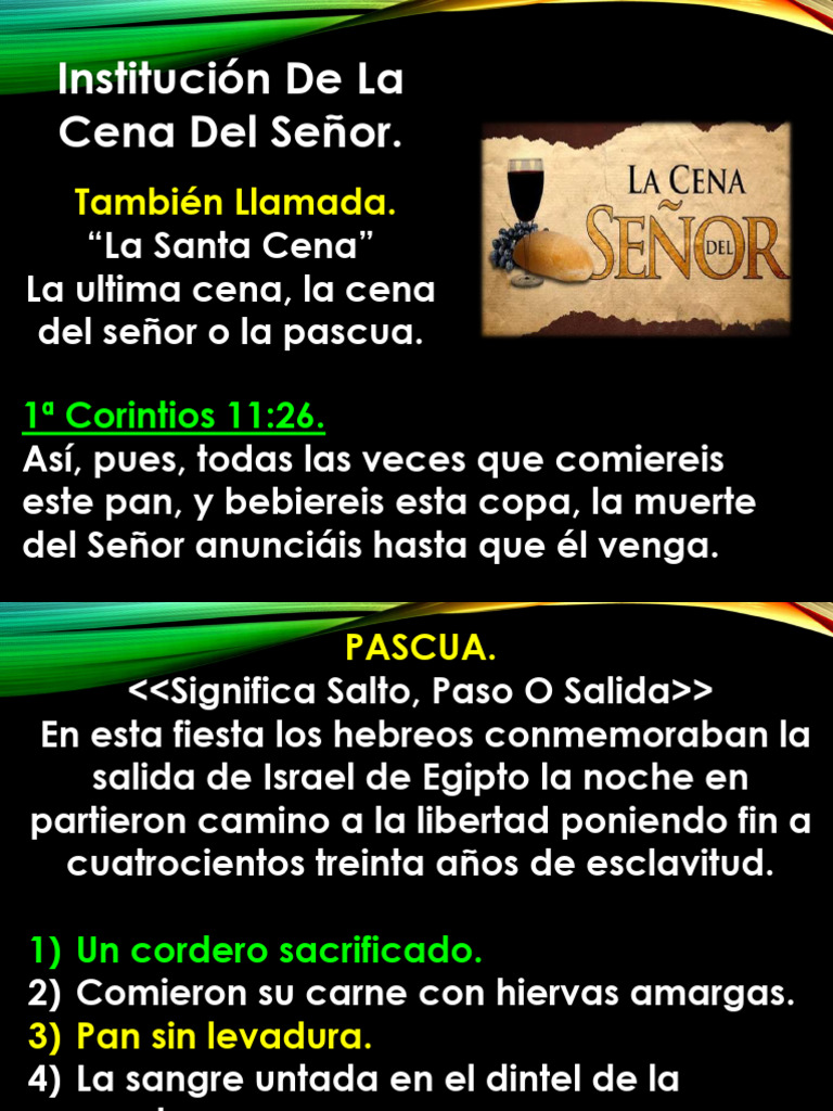 La Santa Cena | PDF | eucaristía | Última cena