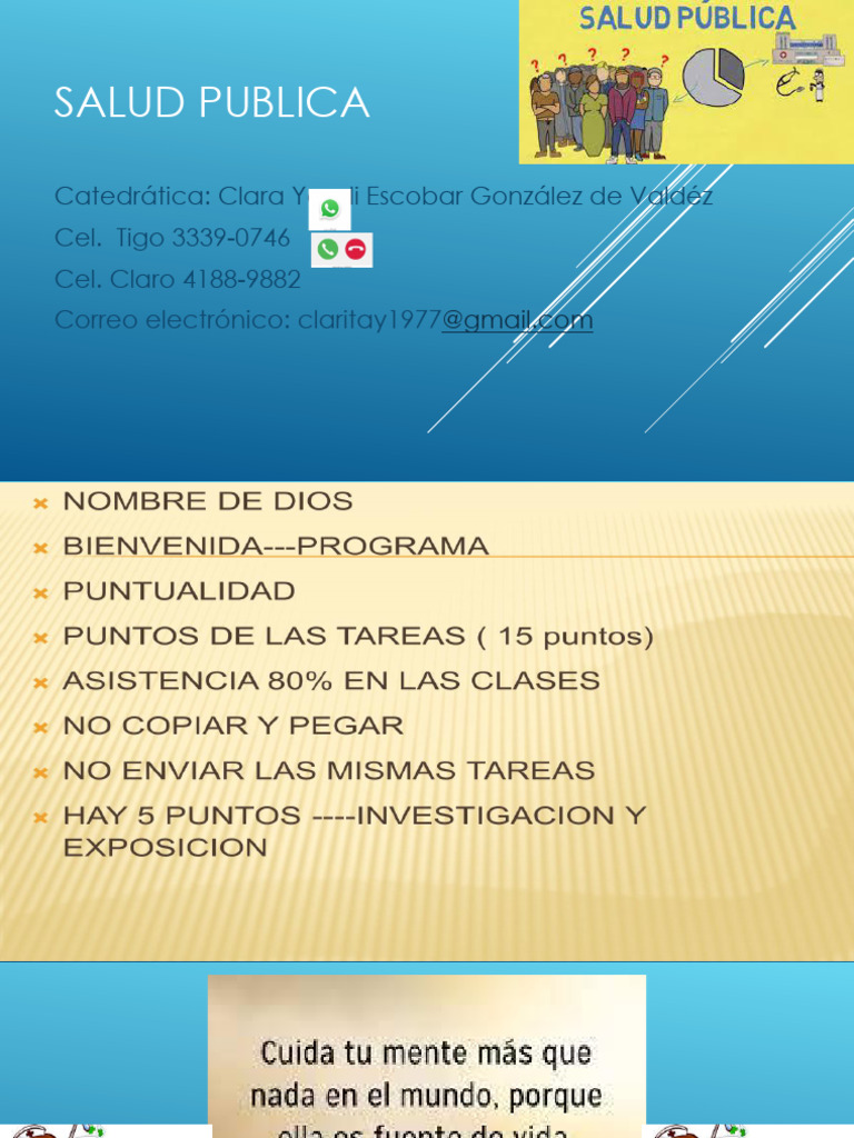Salud Publica Clase 01 (3)[1] | PDF | Salud pública