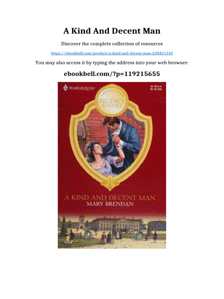 A Kind and Decent Man Full Digital Chapters | PDF | Intellectual ...
