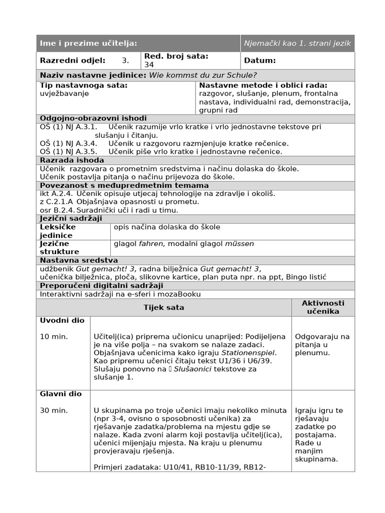 34+Wie+Kommst+Du+Zur+Schule (1) | PDF
