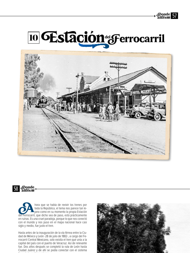Ferrocaril 1882 Original | PDF | Estación de tren | México