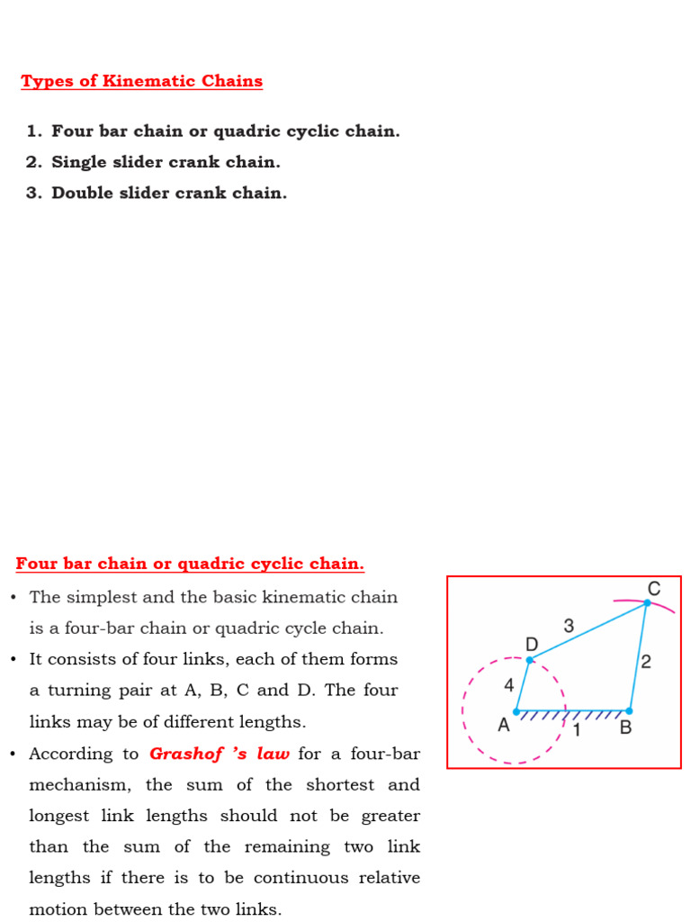 Inversions of Kinematic Chain - Module I | PDF | Engines | Ellipse