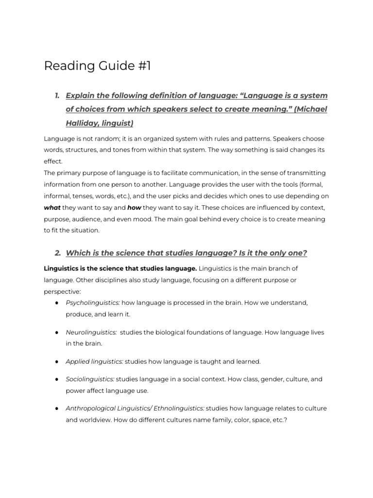 Phonetics and Phonology Reading and Study Guides | PDF | Phonetics ...