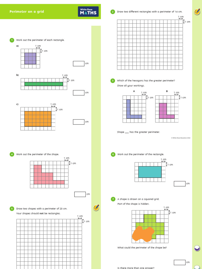 Perimeter On A Grid 2022 | PDF | Elementary Geometry | Euclidean Geometry