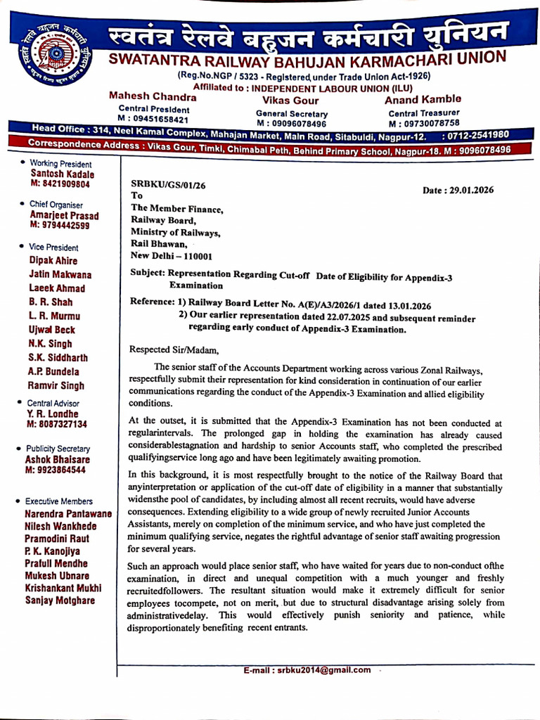 Account Appendix 3 Letter | PDF