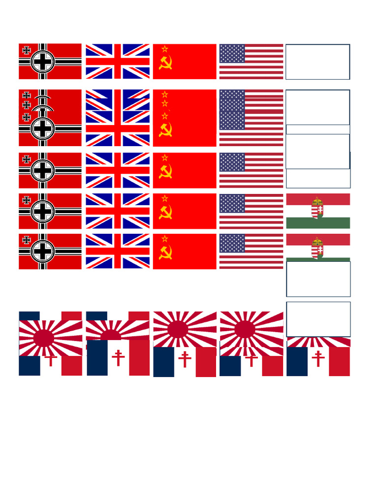 Flags Print Template | PDF