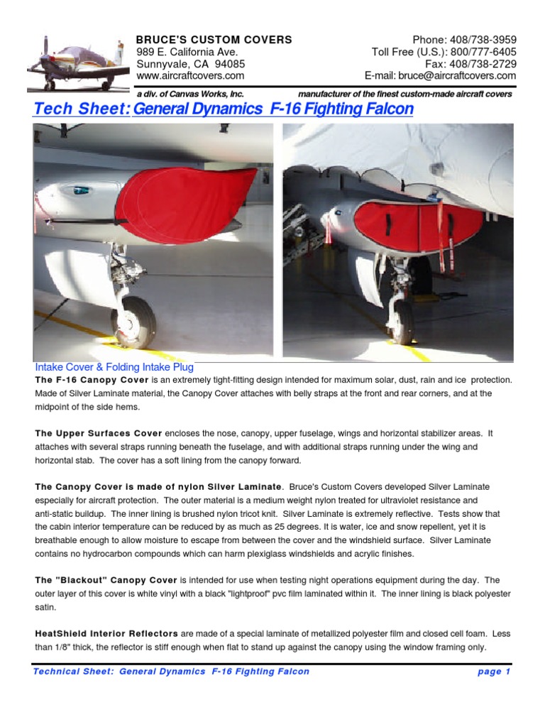 F-16 Maintenance Covers | PDF | American Express | General Dynamics F ...