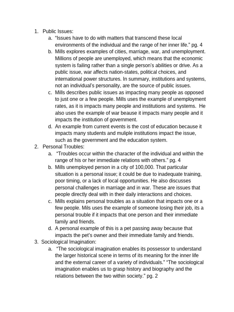 CS 1 - Mills Concept Sheet | PDF | Imagination | Psychology