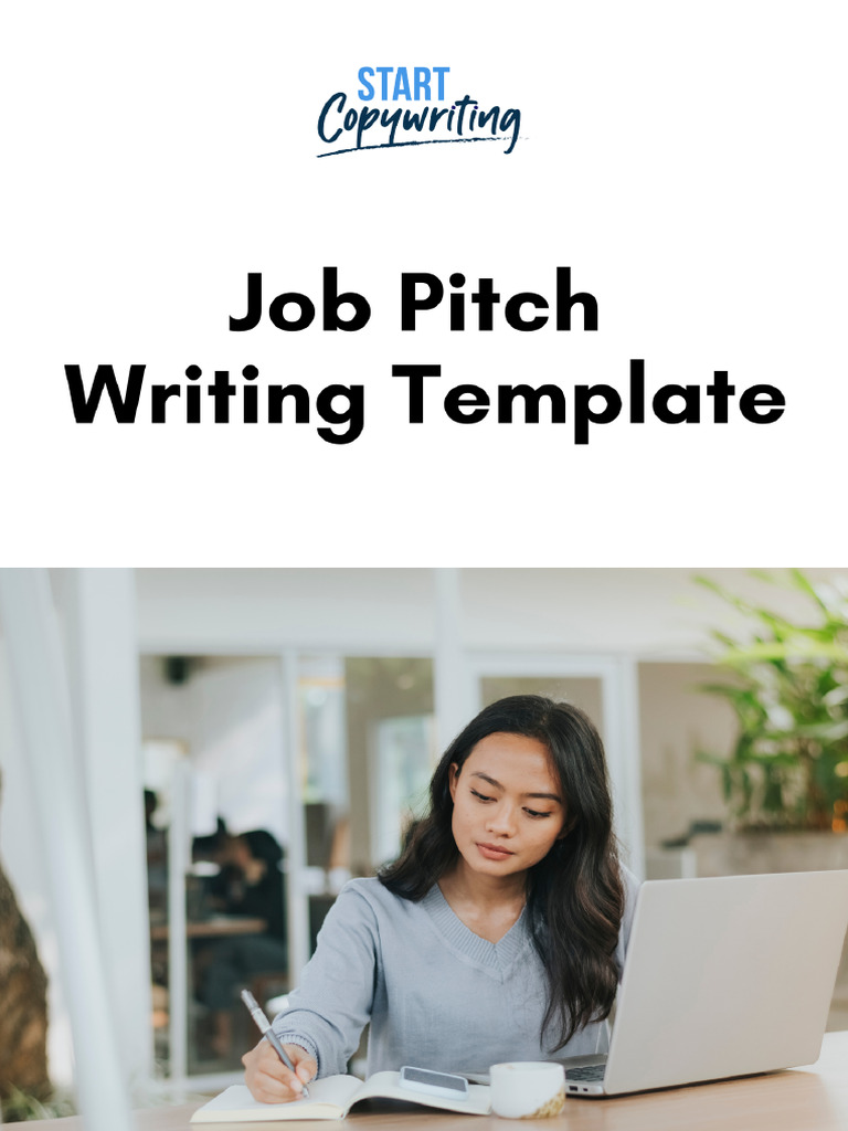 Job Pitch Writing Template | PDF | Pitch (Music)