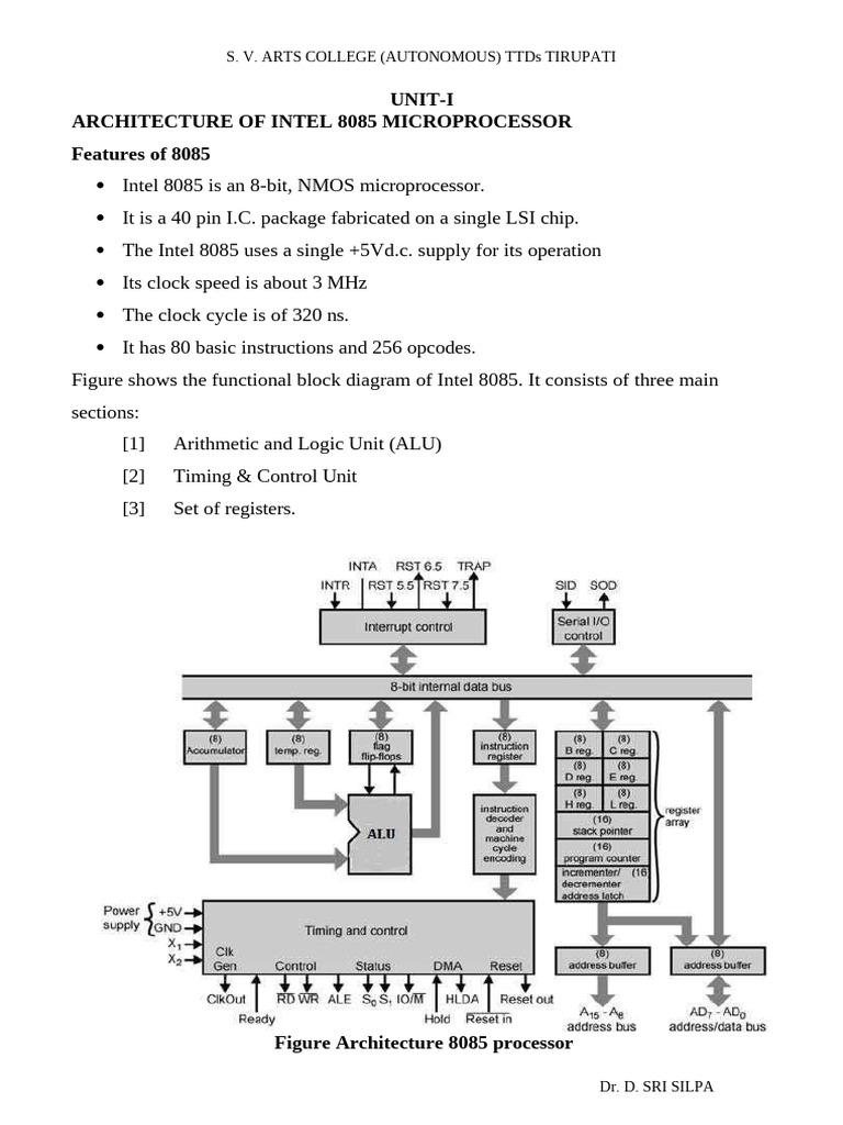 Unit 1 Microprocessor Systems | PDF | Input/Output | Central Processing ...
