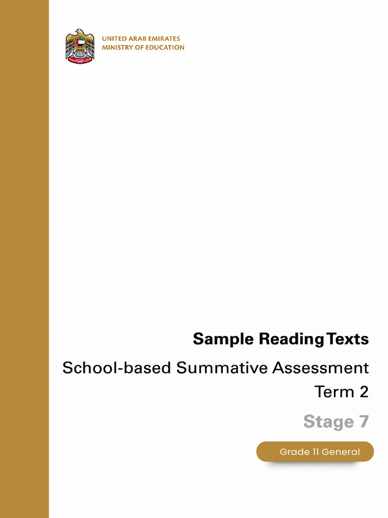 G11Gen Stage7 SSA Sample Reading Texts T2 | PDF | Typefaces | Sports