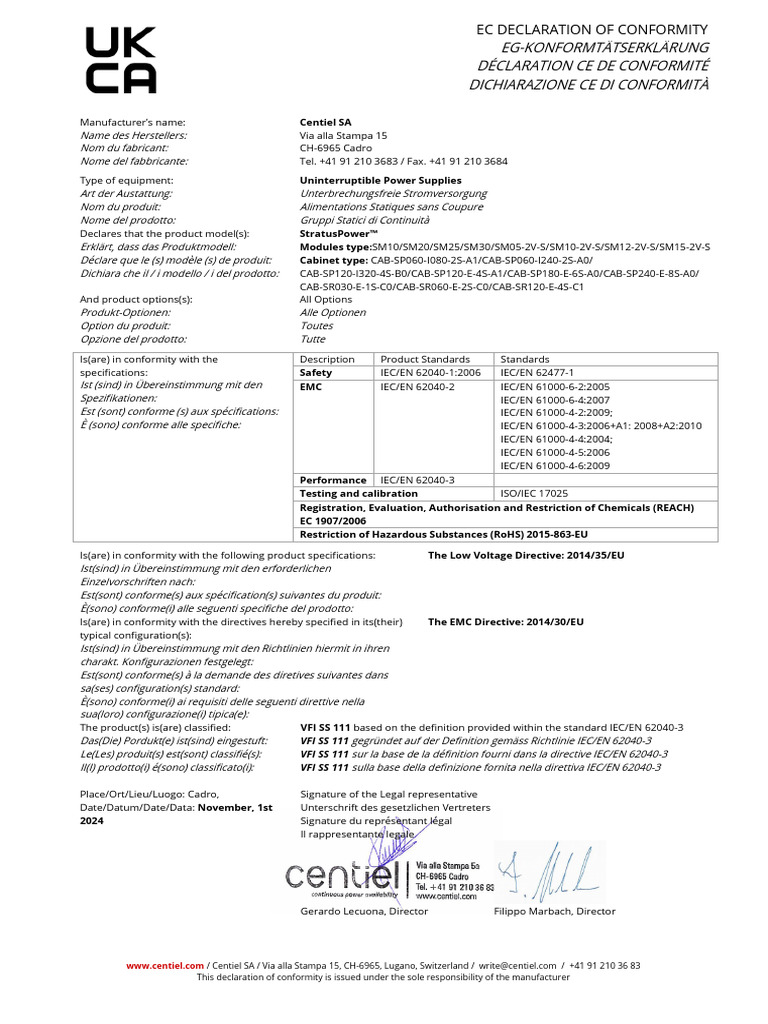 DC-SP-REV02_5-240kW_UKCA_StratusPower_Declaration_of_Conformity CENTIEL ...