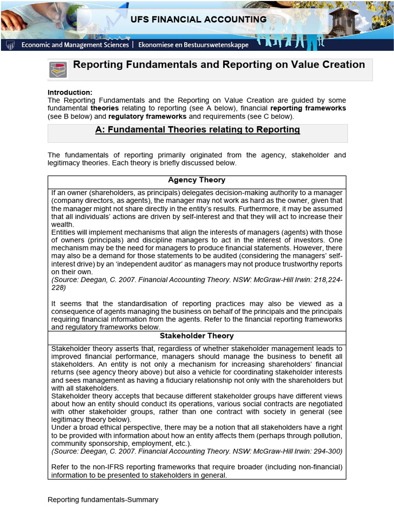 2.2 Reporting Fundamentals-Summary | PDF | International Financial ...
