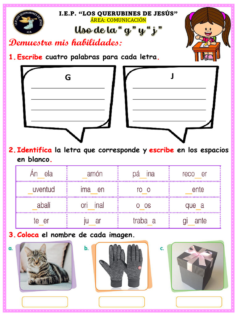 Ficha-uso de La g y j | PDF