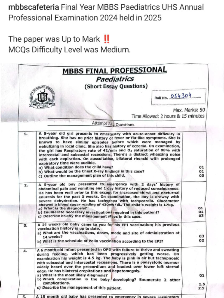 Final Year 2025 Proff | PDF | Pregnancy | Childbirth