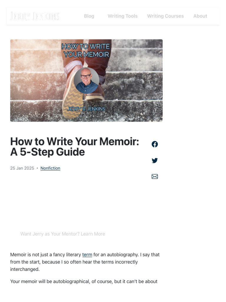How to Write a Powerful Memoir in 5 Simple Steps | PDF | Creative ...