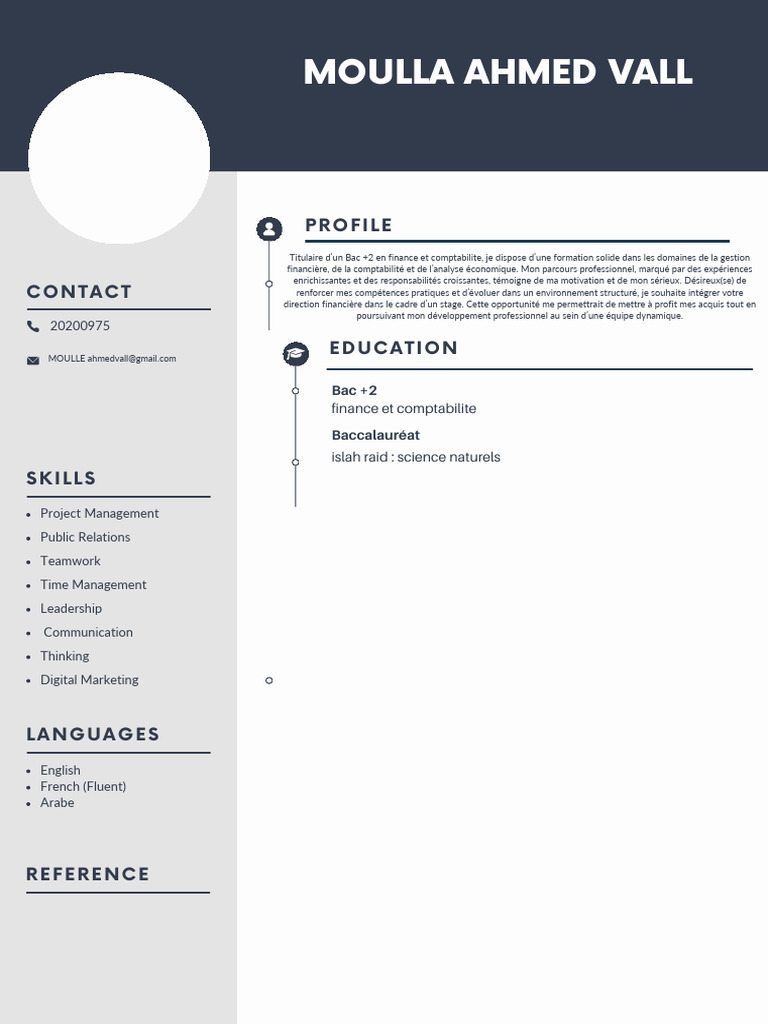 Blue and Gray Simple Professional CV Resume (2) | PDF