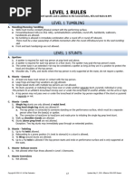 USASF Cheer Rules 25-26 | PDF | Anatomical Terms Of Motion | Cheerleading